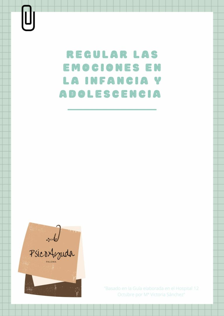 Guía para regular las emociones en niños y adolescentes